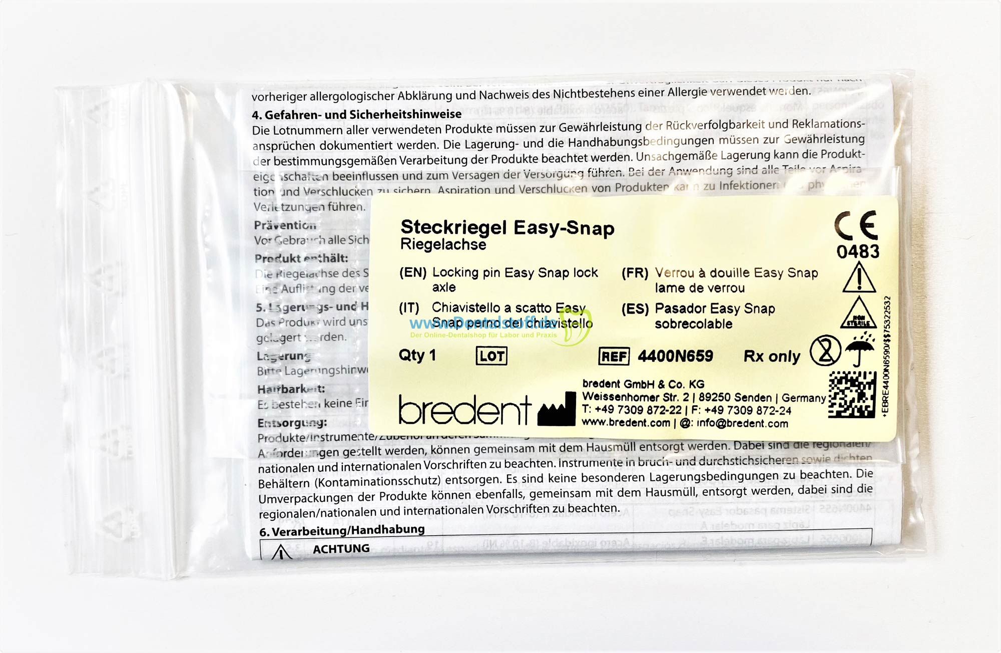 Bredent Steckriegel | Dentalstoff.de - Der Onlineshop für Labor & Praxis