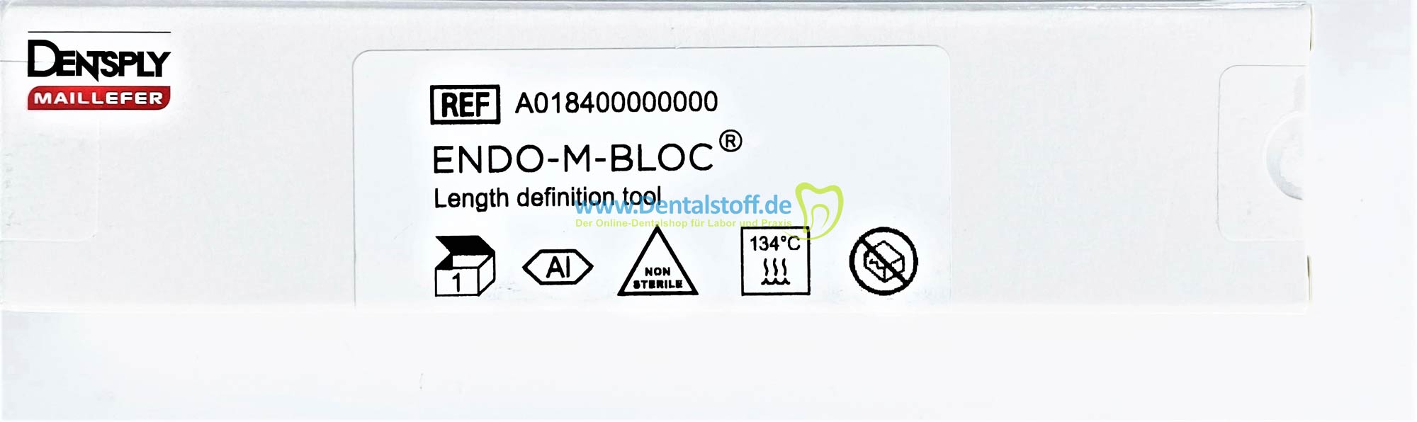 Dentsply Maillefer Endo M Bloc 184 Messblock aus Metall, silber ...