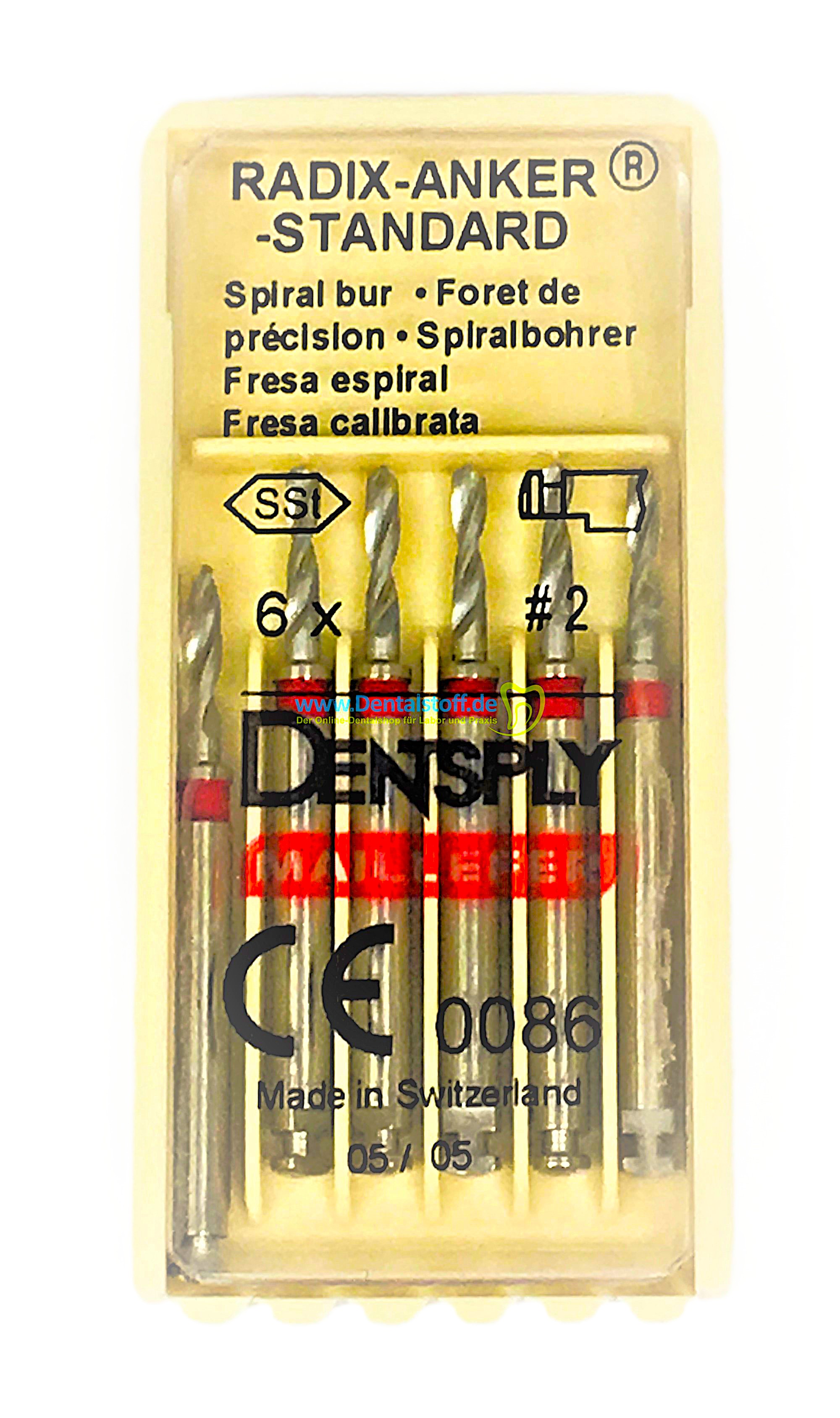Dentsply Maillefer Radix Anker Standard Spiralbohrer 216 | Dentalstoff ...