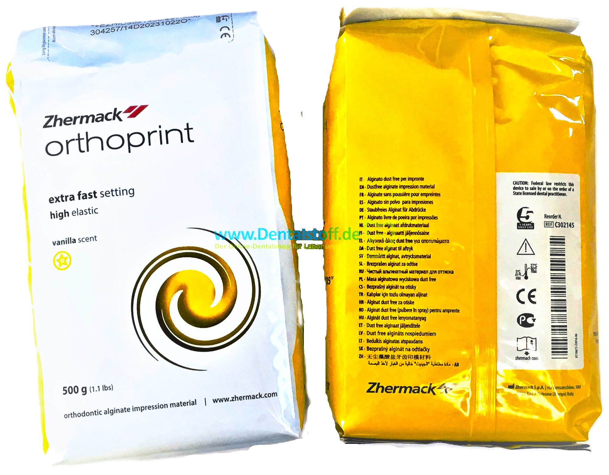 Zhermack Orthoprint Alginat Vanille C302145 | Dentalstoff Onlineshop ...