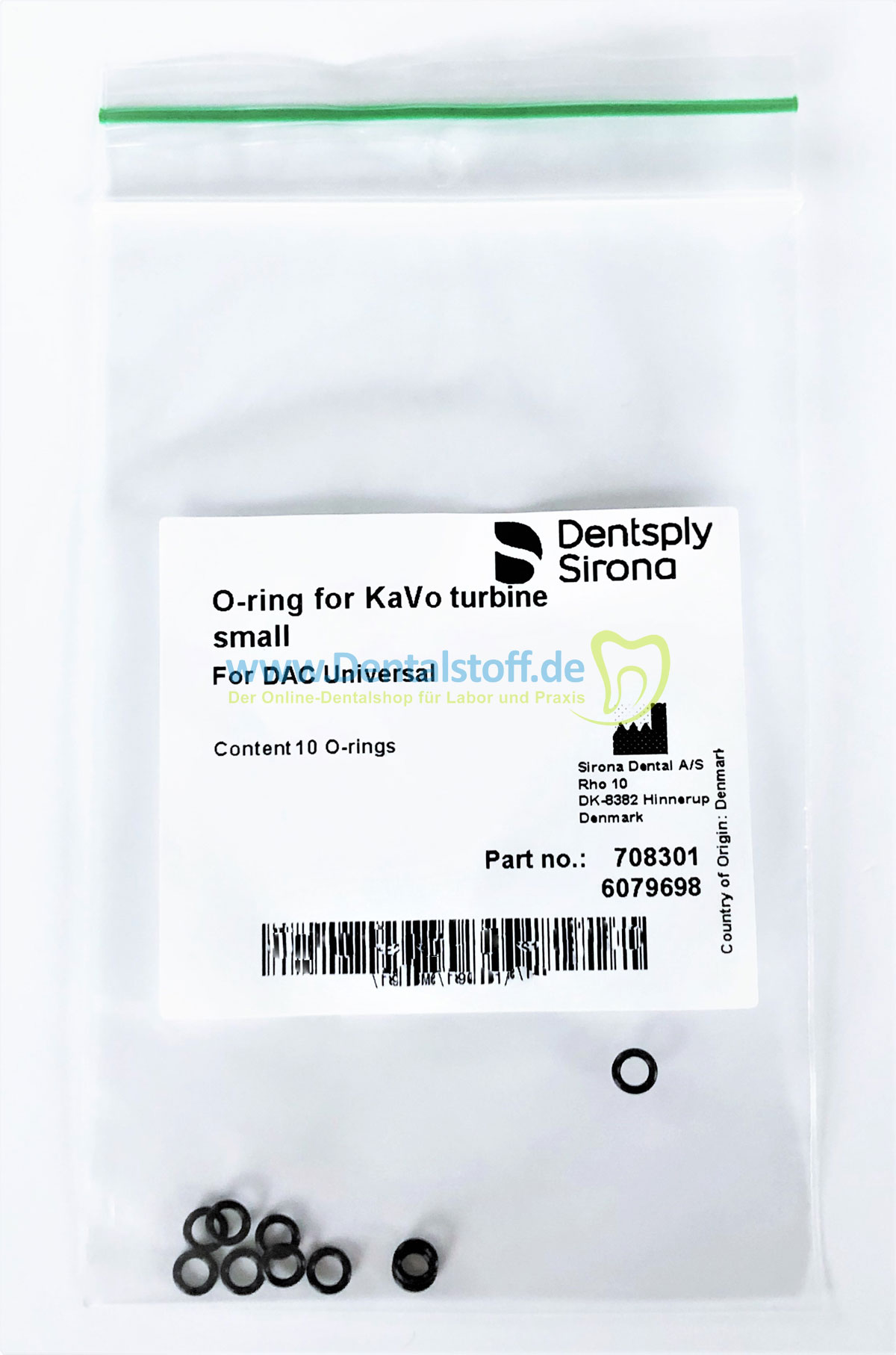 Sirona O-Ring H 6079698 für den DAC KaVo-Adapter klein - 10 Stück ...