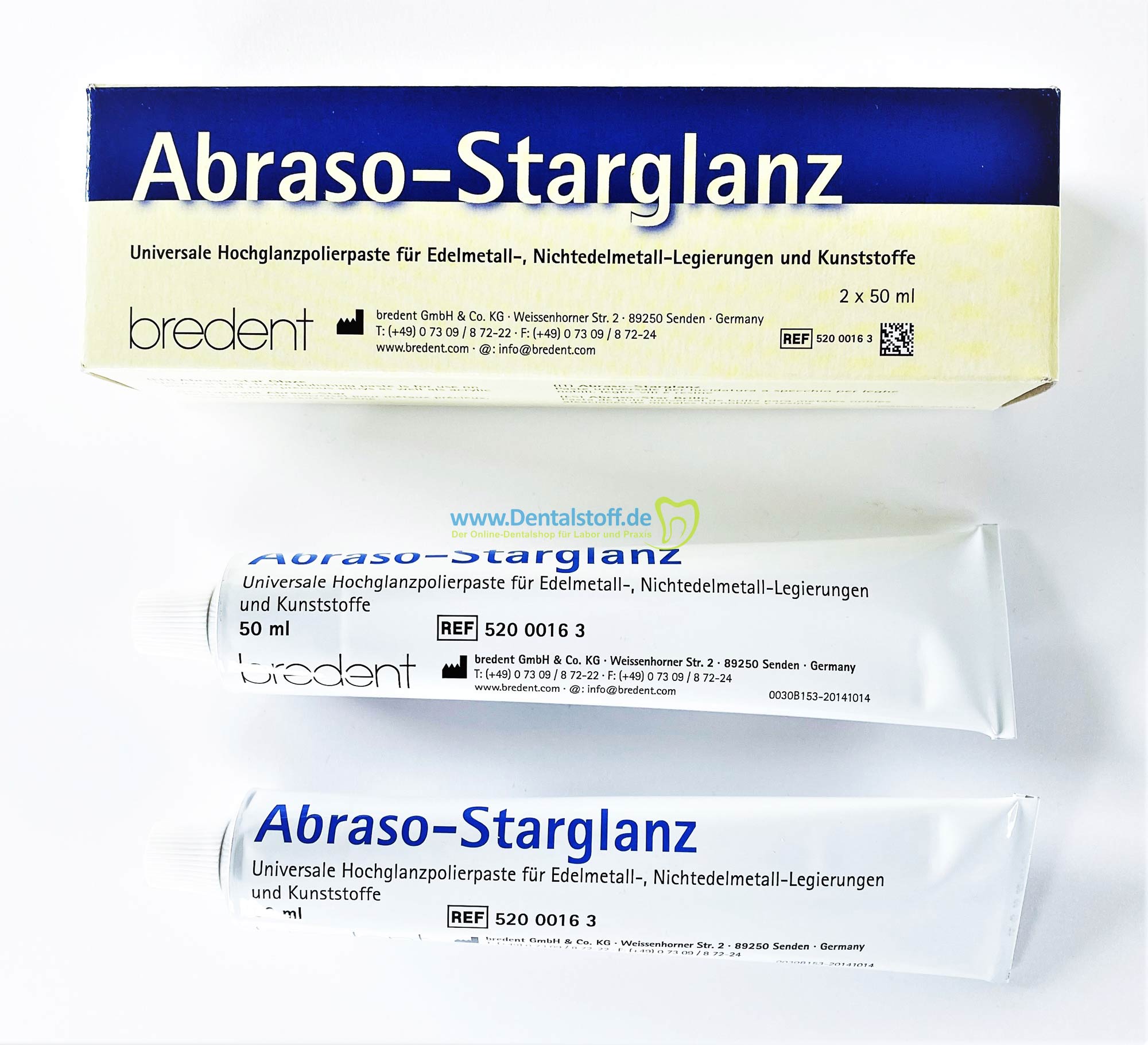 Bredent Abraso Starglanz Hochglanzpolierpaste 52000163 - 2x 50ml ...