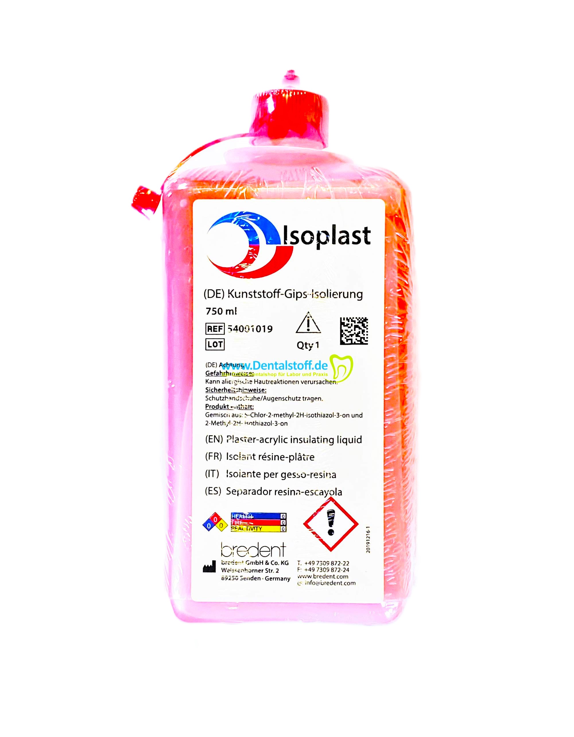 Bredent Isoplast ip 54001019 - 750ml | Dentalstoff Onlineshop - Der ...