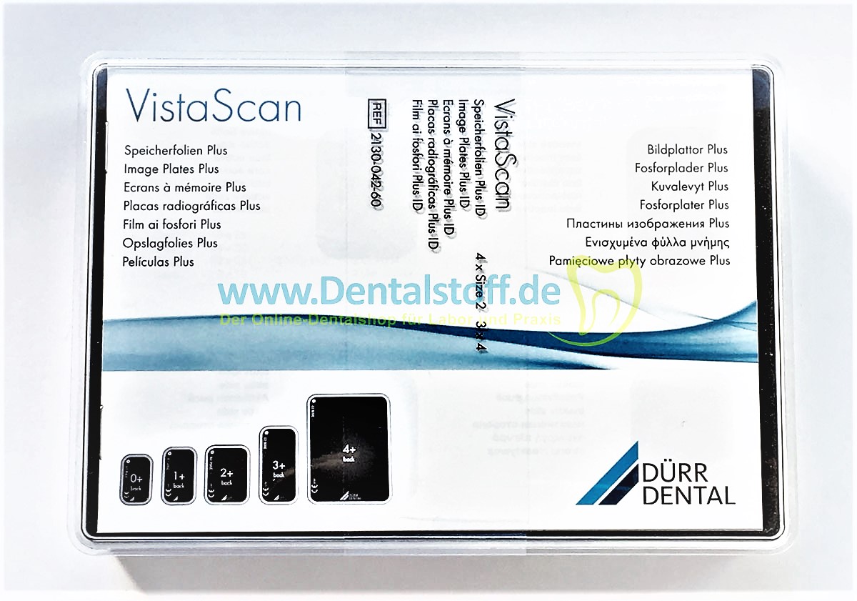 Dürr Vistascan Plus Speicherfolie ID4 Gr. 2 - 2130-042-60 - 4 Stück ...