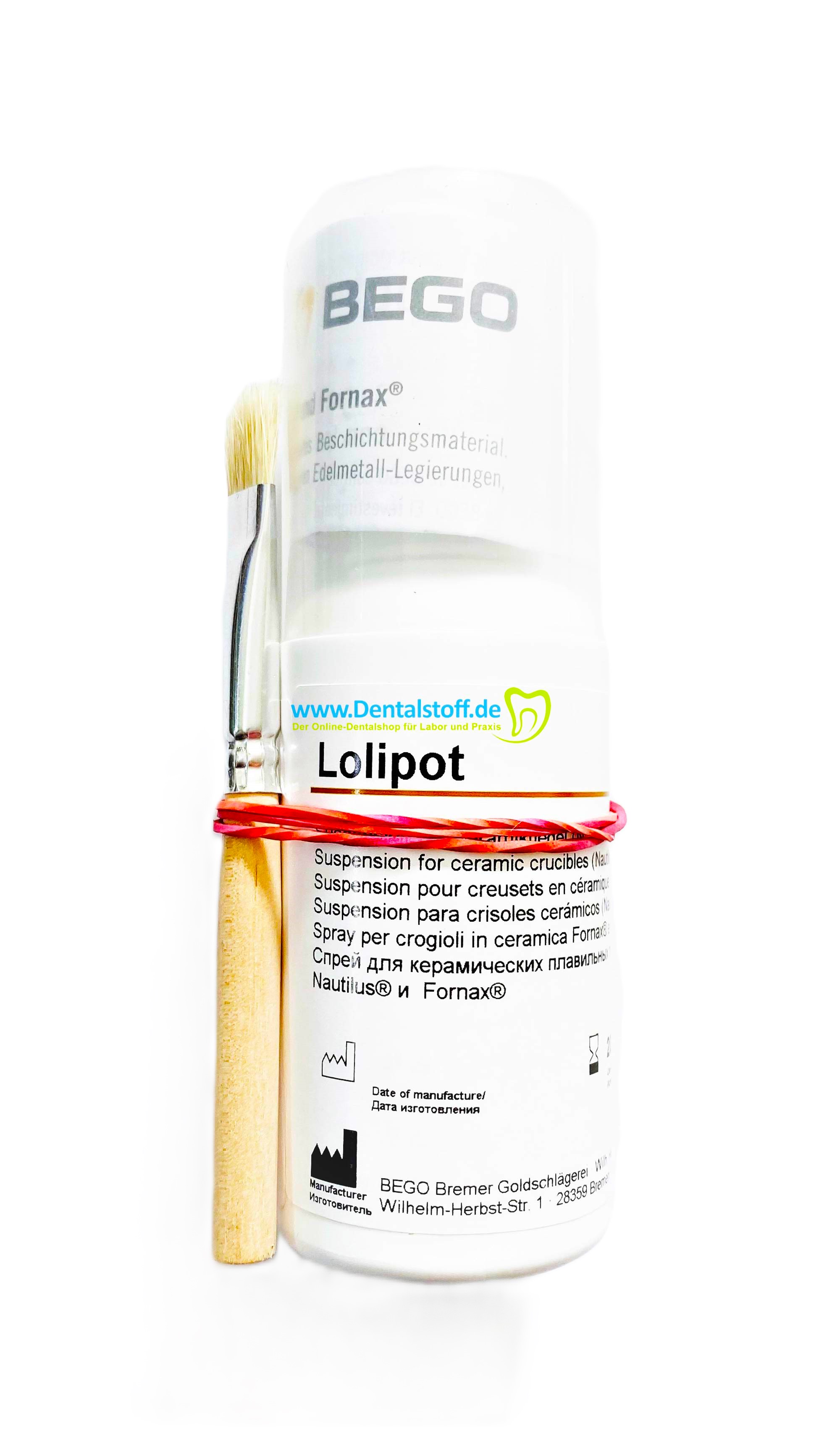 Bego Lolipot Tiegelspray 52477 - 100ml Flasche + Pinsel | Dentalstoff ...
